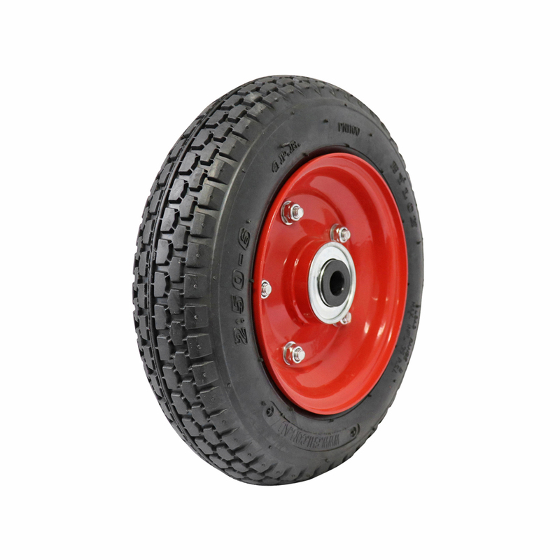 Easyroll 2.50x6 Pneumatic Wheel Steel Centred 140Kg Load Capacity 5/8 ...