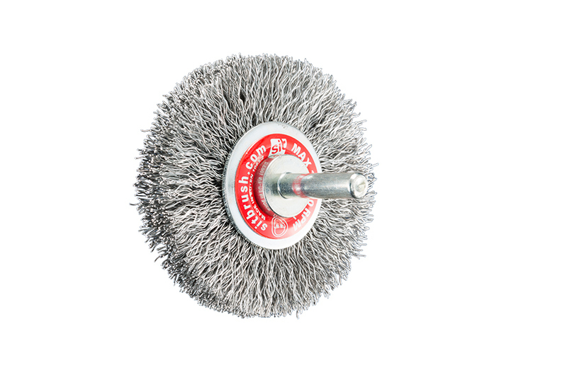 SIT Steel Crimped Mounted Brush- 50mm x M6 1PC