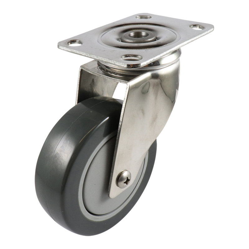 Easyroll 100mm Urethane Swivel Plate Mount Castors G7 Series 100kg 1PC