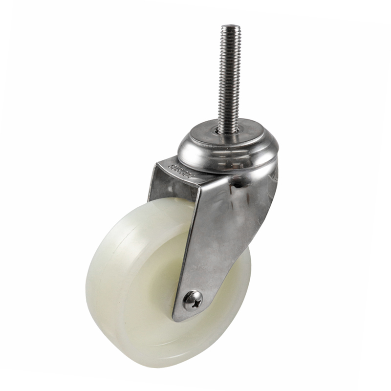 Easyroll 100mm Nylon Swivel Threaded Stem Castors G7 Series 100kg 1PC