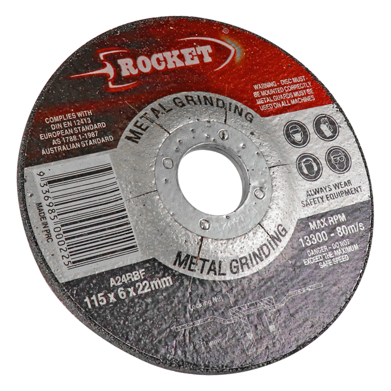 Rocket 115mm Grinding Discs - Steel Suits Angle Grinder 10PCS