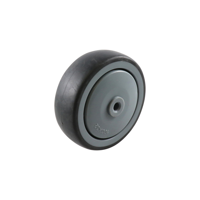 Easyroll 100mm Non-Marking Rubber/ Nylon Wheels 100Kg Load Capacity 8mm ...