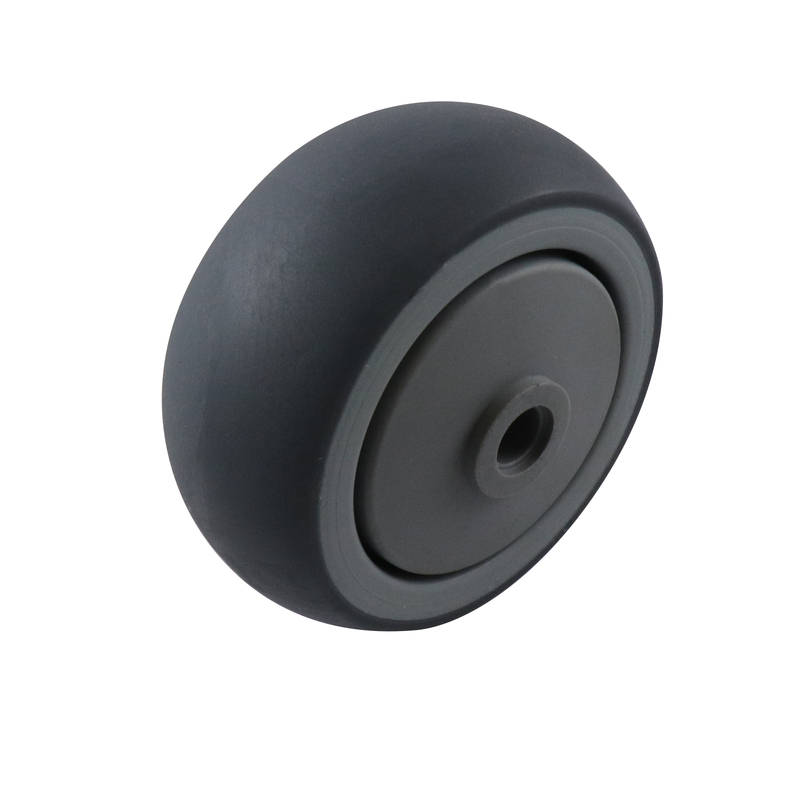Easyroll 75mm Non-Marking Rubber/ Nylon Wheels 80Kg Load Capacity 8mm ...