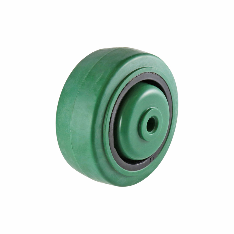 Easyroll 80mm Reflex Rubber/ Nylon Wheels 130Kg Load Capacity 8mm Bore 1 PC