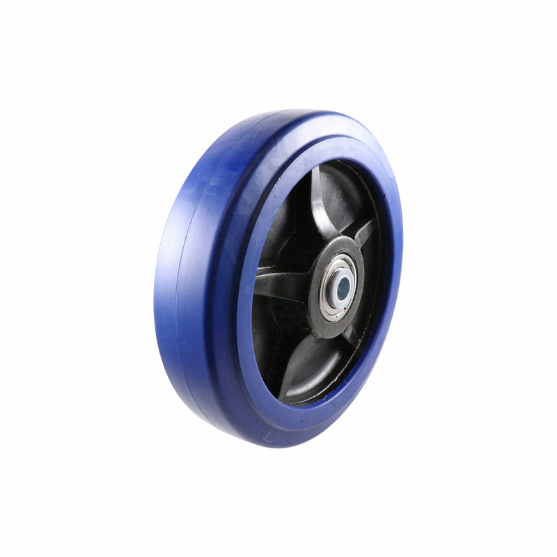 Easyroll 200mm Elastic Rubber/ Nylon Wheels 400Kg Load Capacity 20mm ...